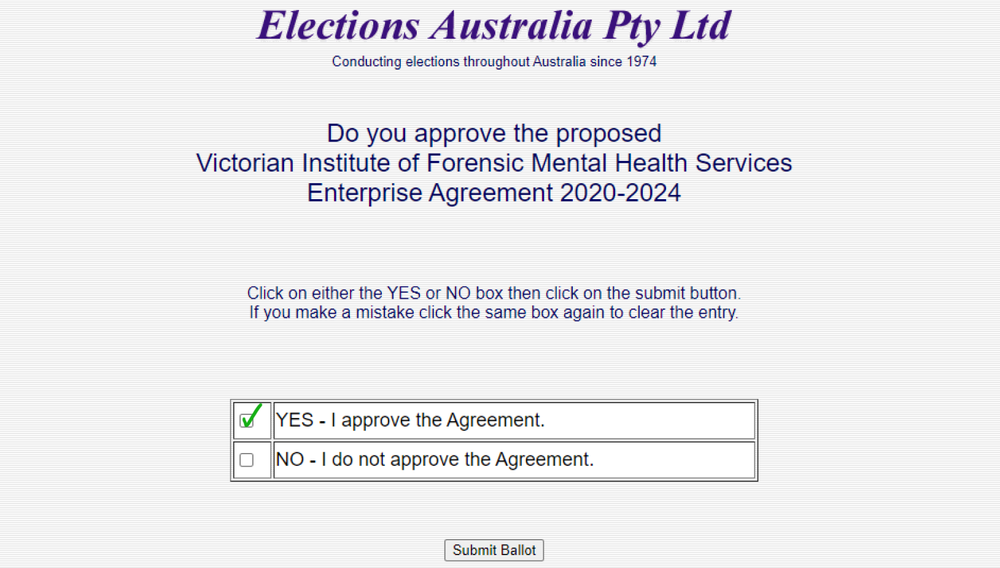 Forensicare EBA ballot: ANMF recommends a YES vote – On the Record