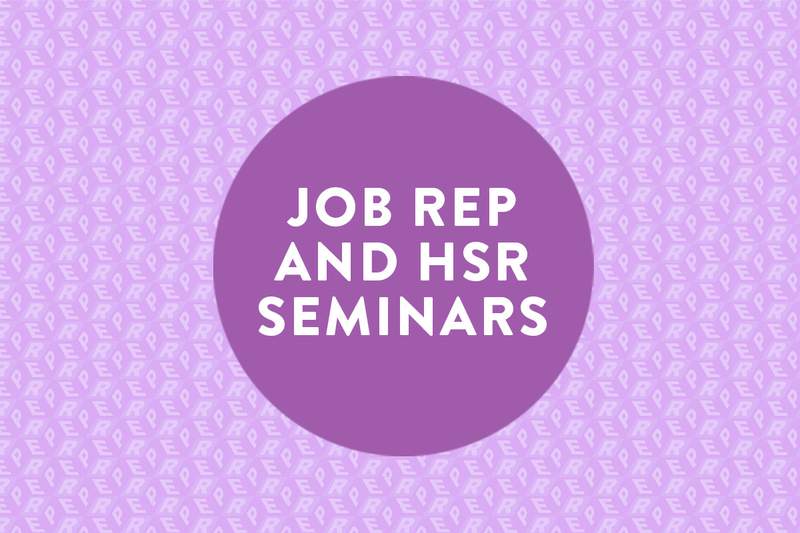 2023 regional and metro Job Rep/HSR seminars – On the Record